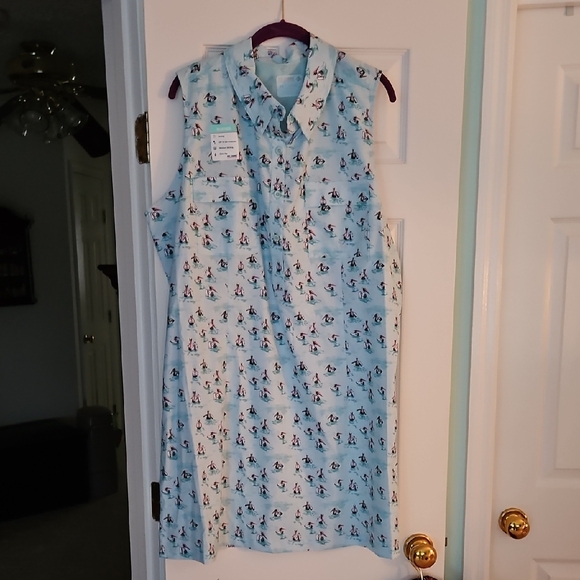 Reel Legends | Dresses | Reel Legends Blue Sleeveless Dress | Poshmark